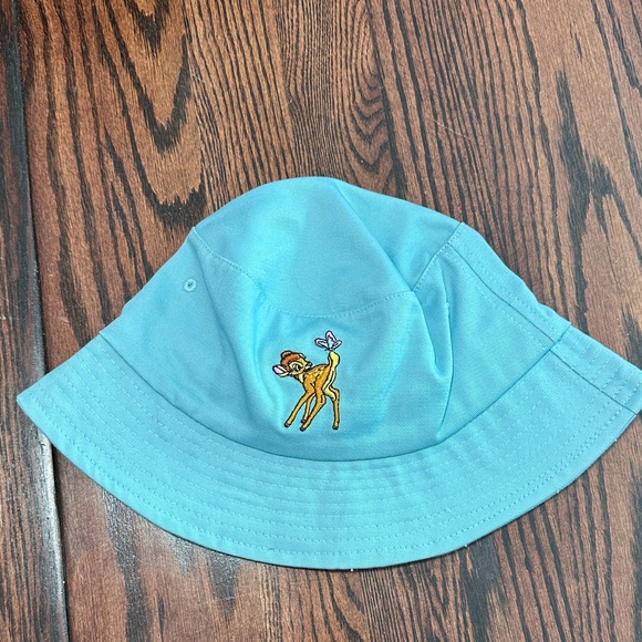 Disney | Accessories | Disney Sky Blue Bucket Hat With Bambi Embroidery ...
